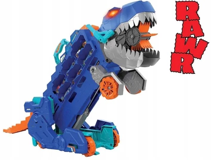 Mattel Hot Wheels City T-Rex tahač se světly a zvuky HNG50