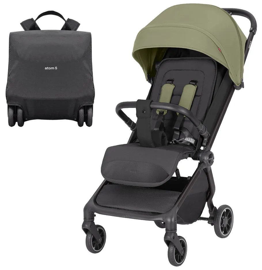 Dětský kočárek CARRELLO Atom S CRL-5526 Antique Green