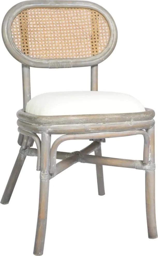vidaXL Jídelní židle 4 ks plátno [3071721] Barva: Hnědá