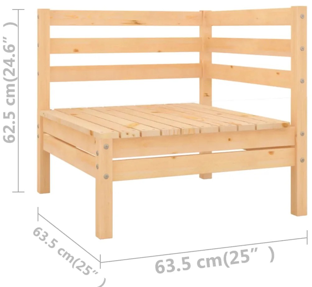 vidaXL Marketos 8dílná zahradní sedací souprava masivní borovice