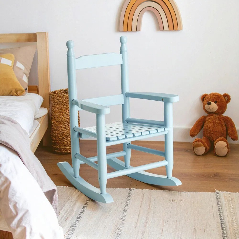 Modrá dětská židle z topolového dřeva – Premier Housewares