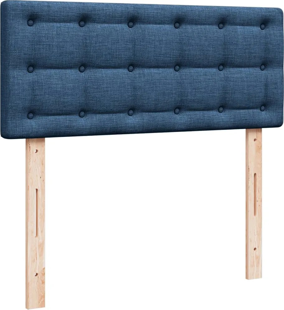 Box spring postel s matrací modrá 120x200 cm textil 3288175