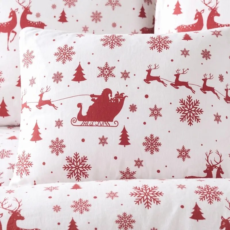 Flanelové povlečení Santa Claus EMI