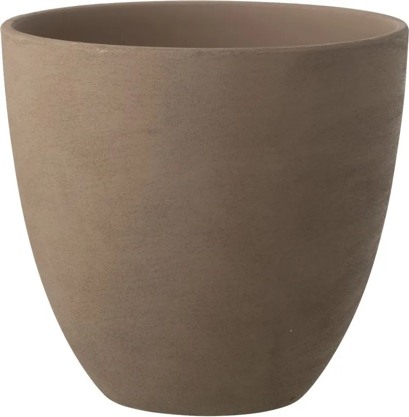 Taupe antik keramický obal na květináč Larigge L - Ø 30*29 cm