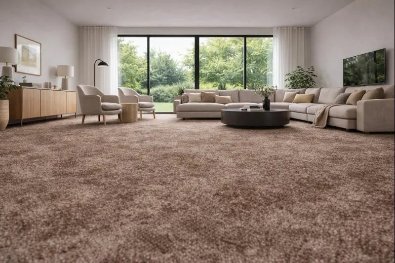 ITC, Metrážový koberec Serenade 827, na míru, šíře 4m,5m, hnědá, filc, ložnice
