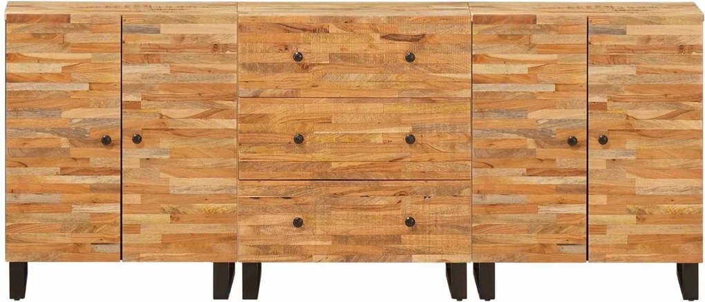 Servírovací skříň 3 ks 60 x 33 x 75 cm Masivní mangové dřevo 3310101