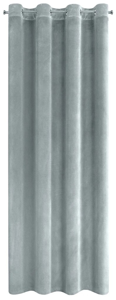 ZATEMŇOVACÍ ZÁVĚS NA KROUŽCÍCH SAMANTA 140X250 CM ŠEDÁ