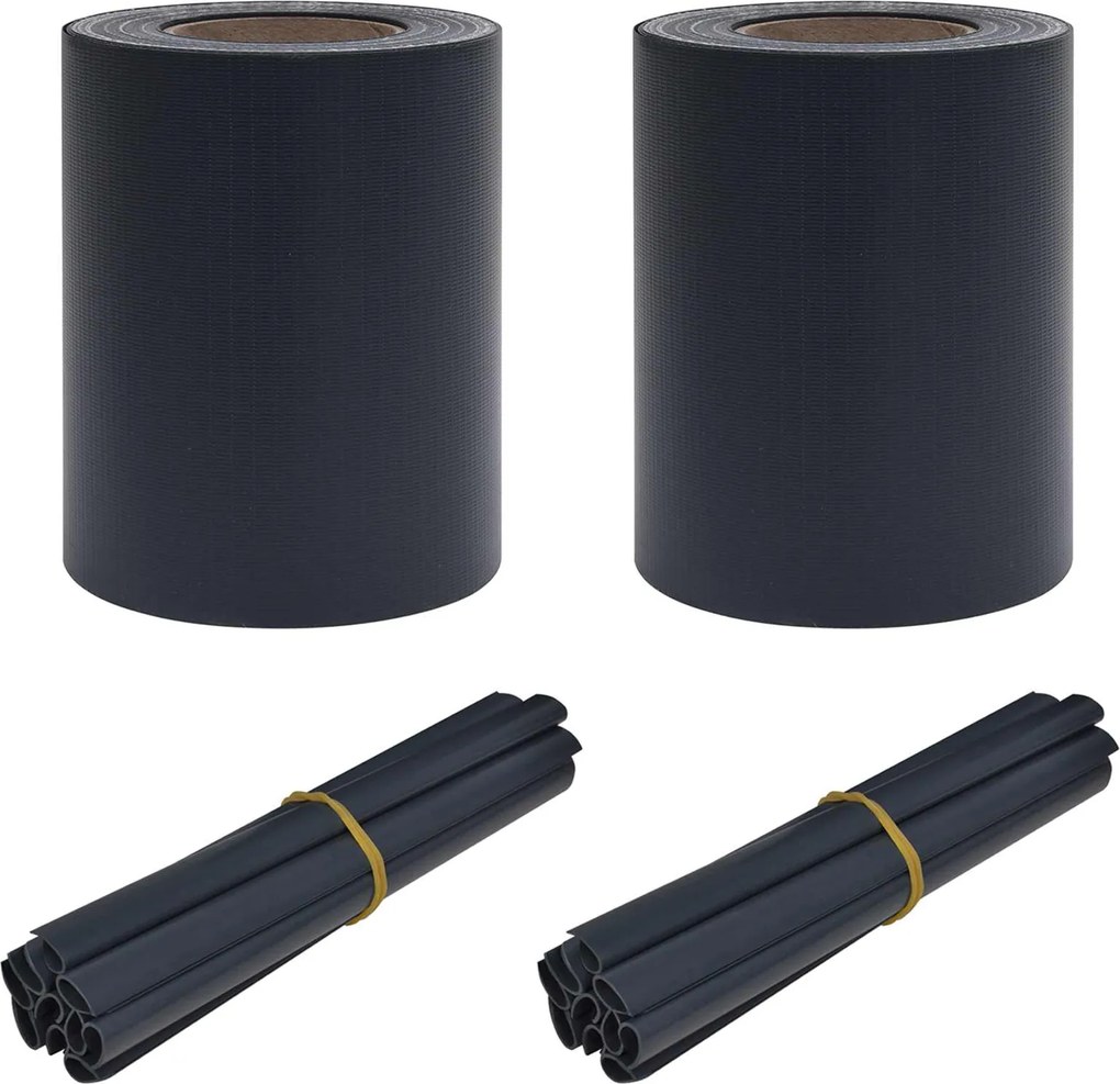 Zahradní ochranné plachty 70 x 0,19 m PVC Tmavě šedá 3294925