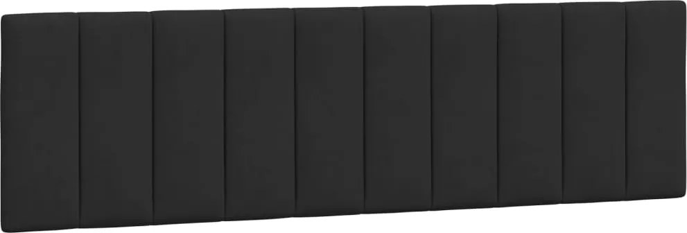 Postel s matrací Hanko černá 180 x 200 cm samet 3208612