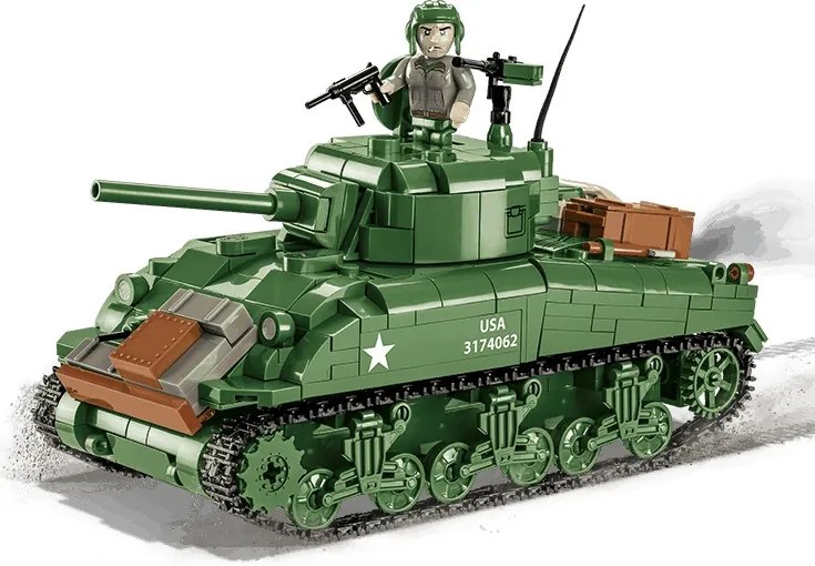 Cobi 3044 americký tank sherman m4a1 - company of heroes