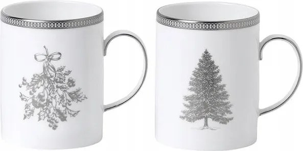 Sada 2 Vánočních Hrnků Winter White Wedgwood