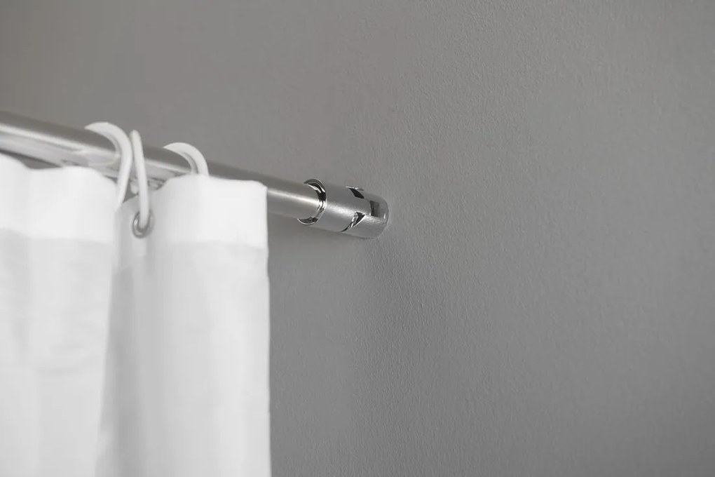 Aqualine Aqualine, WALK-IN stěna k instalaci na zeď se vzpěrou, jednodílná, 900 mm, čiré sklo, WI091