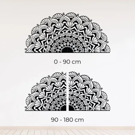 Luxusní dřevěný obraz mandaly - Elegantní nástěnná dekorace I SENTOP PR0371
