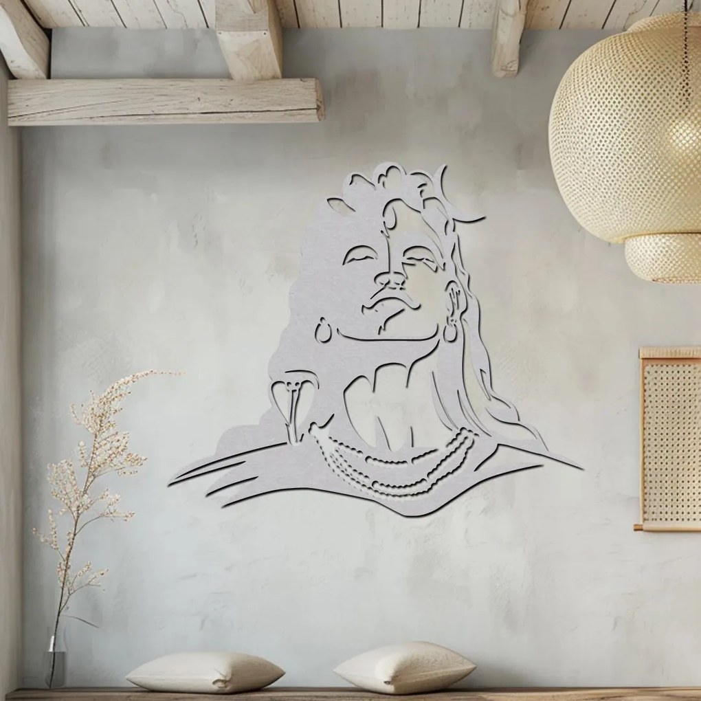 dřevo života Dřevěný obraz SHIVA Zvolte rozměr (cm): 95x80, Zvolte barvu dekoru: Černá
