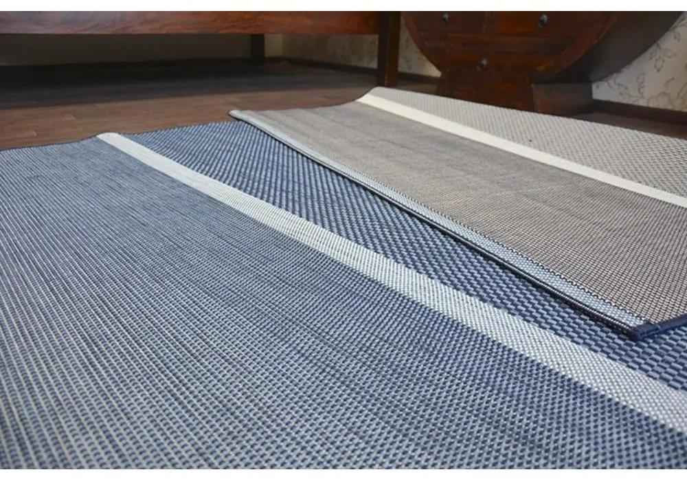 Kusový koberec Pásy modrý 60x110cm