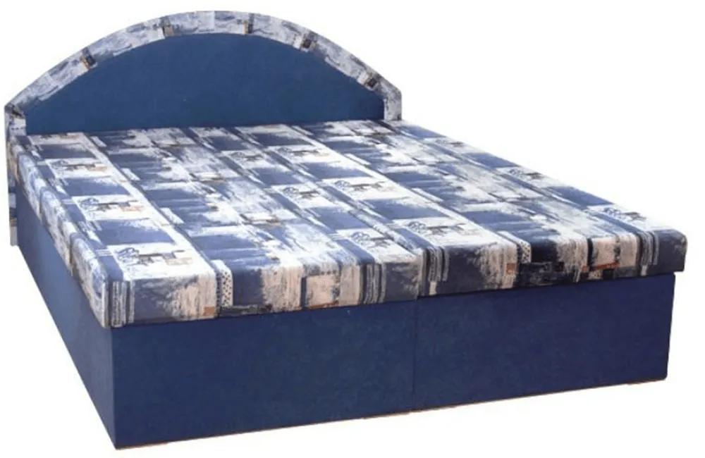 Manželská postel Tempo Kondela, sendvičová, modrá, EDVIN 7