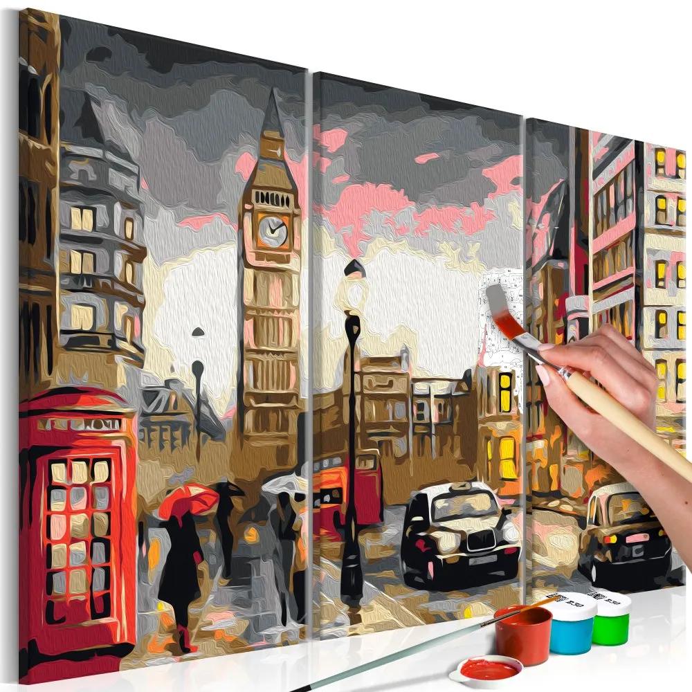 Bimago Malování podle čísel - Streets Of London | 60x40 cm