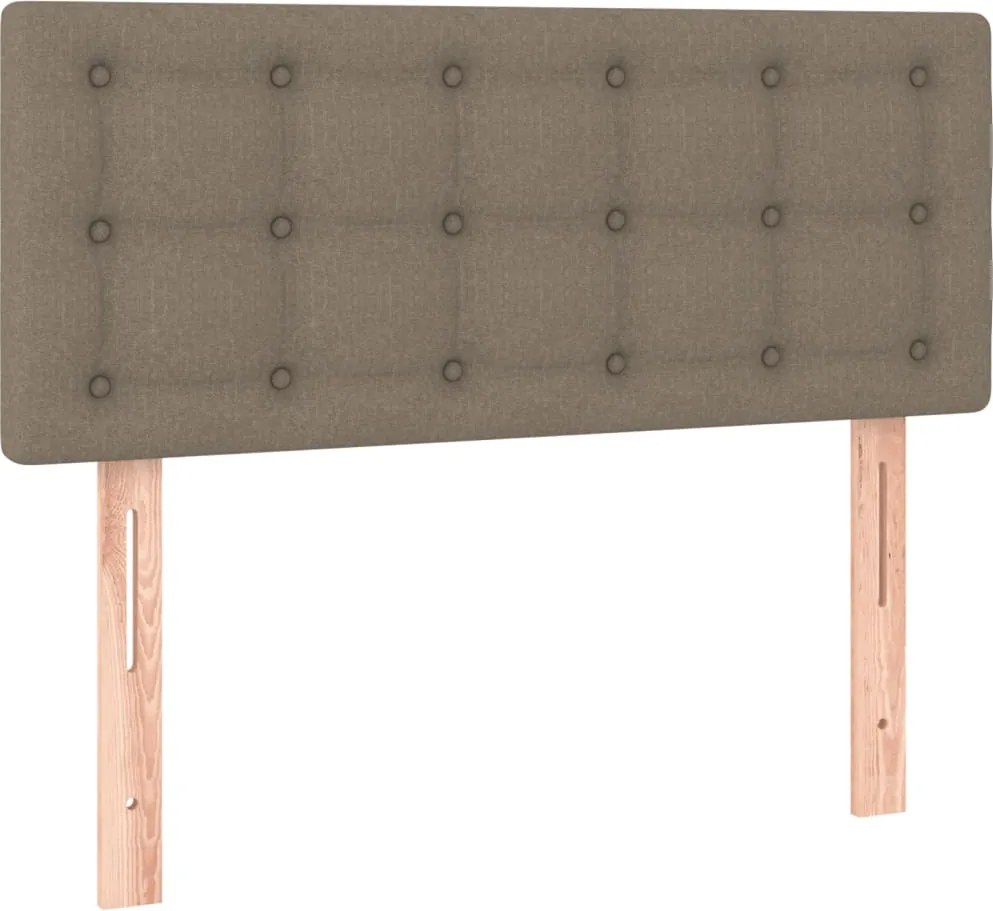 Box spring postel s matrací taupe 120x190 cm textil 3269804