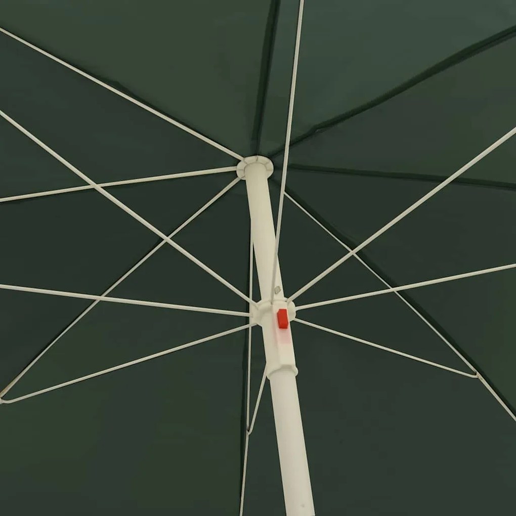 Plážový slunečník zelený 240 cm 314705