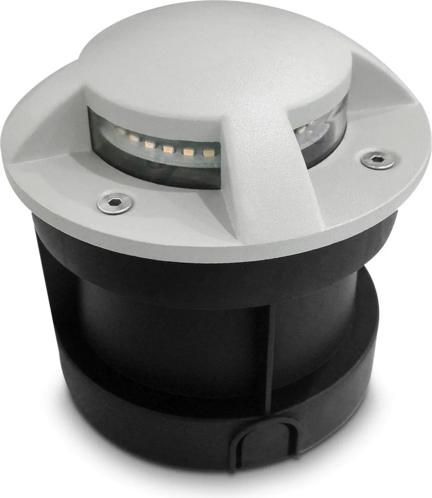CEN PAVIC4L-0513030 Zemní LED PAVI 120 mm 4 světla 5W 24VAC/DC 3000K 160Lm 100d 130x130mm 500kg IP67 IK06 - CENTURY