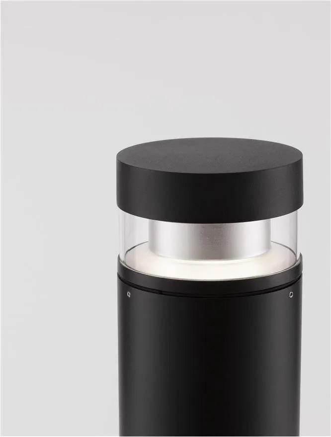 NV 9026124 Venkovní sloupkové svítidlo TALA černý hliník a akryl LED 12W 3000K 100-240V 180st. IP54 - NOVA LUCE