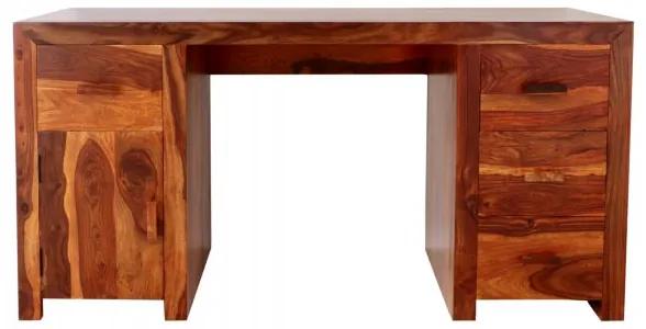 Indický nábytek - Psací stůl Kali 160x76x80 z indického masivu palisandr Super natural