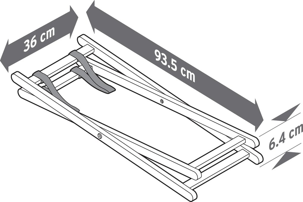 Tchibo - Zahradní odkládací stolek - barva: hnědá
