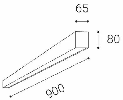 LED2 - LED Stropní svítidlo LINO LED/24W/230V 3000K/3500K/4000K bílá 90 cm