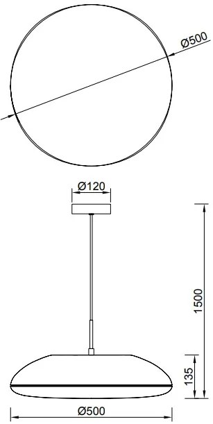 Mantra Kazz, bílé závěsné svítidlo 6xE27, průměr 50cm