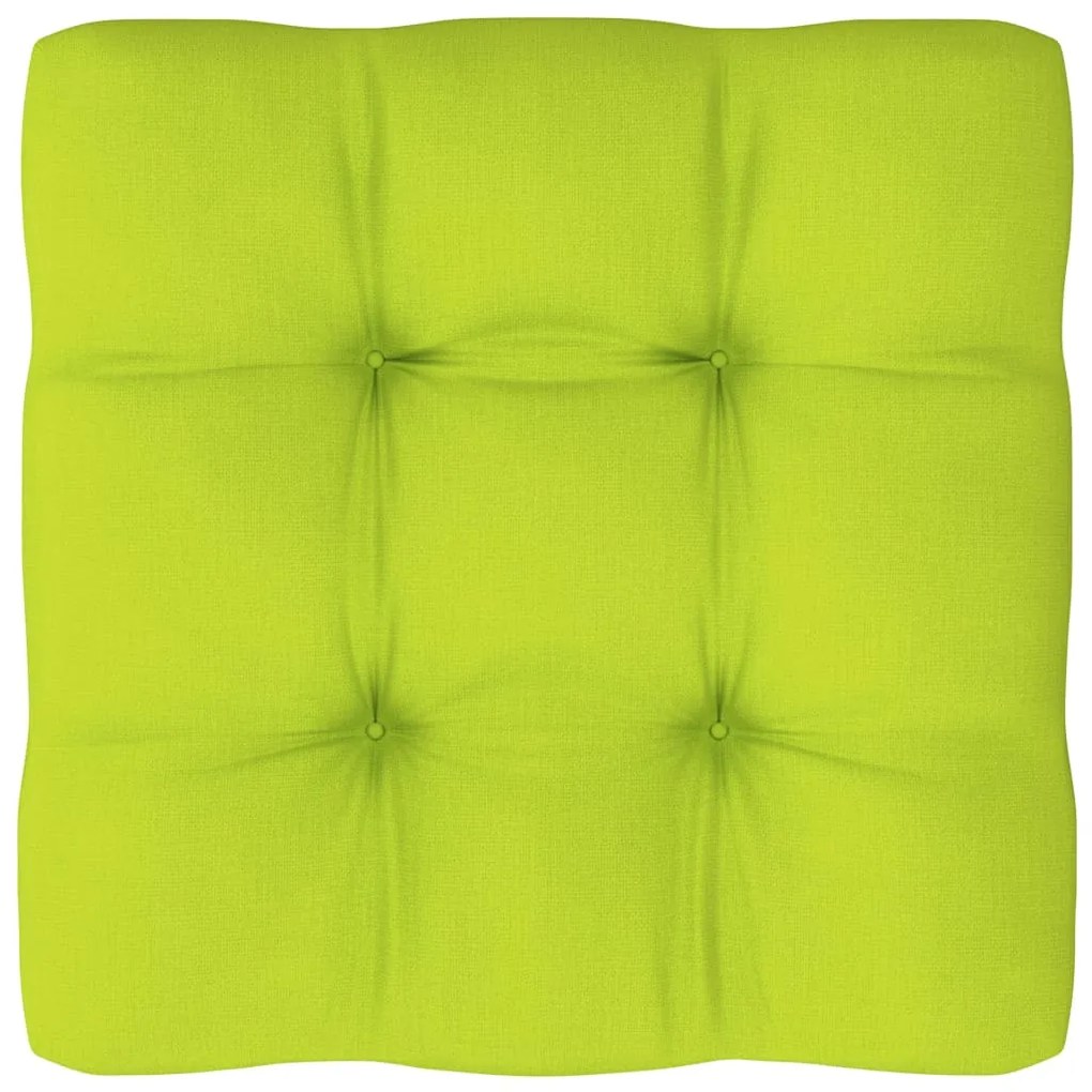 314385 vidaXL Poduška na pohovku z palet jasně zelená 60 x 60 x 10 cm