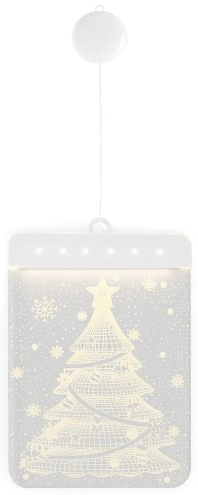 Vánoční okenní dekorace LED vitráže na baterie SPARKLETREE