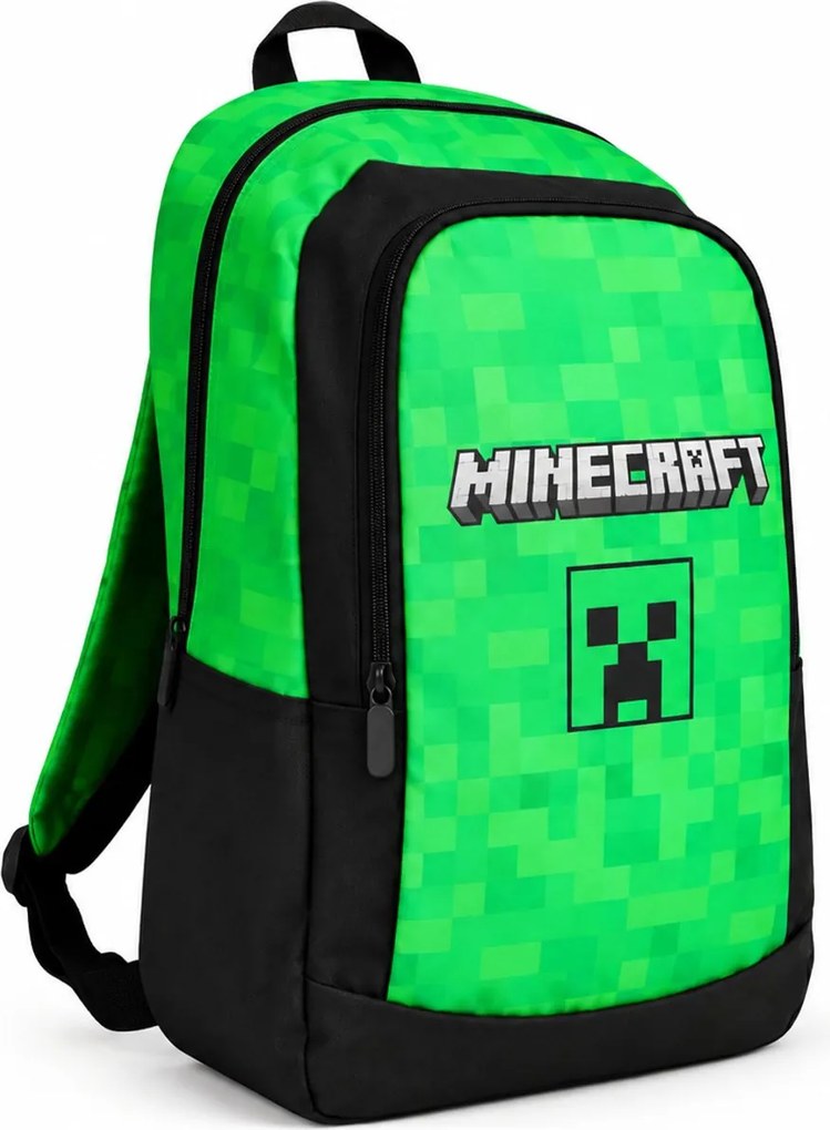 Školní batoh Minecraft Creeper – motiv Pixel Green - 12L