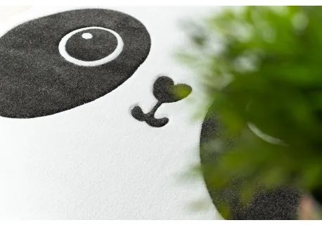 koberec PETIT PANDA bílá velikost kruh 140 cm | krásné koberce cz