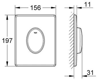 Grohe Skate Air Ovládací tlačítko 38564000