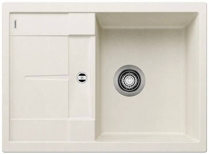 Blanco Metra 45 S Compact, silgranitový dřez 680x500x190 mm, 1-komorový, jemná bílá, BLA-527103