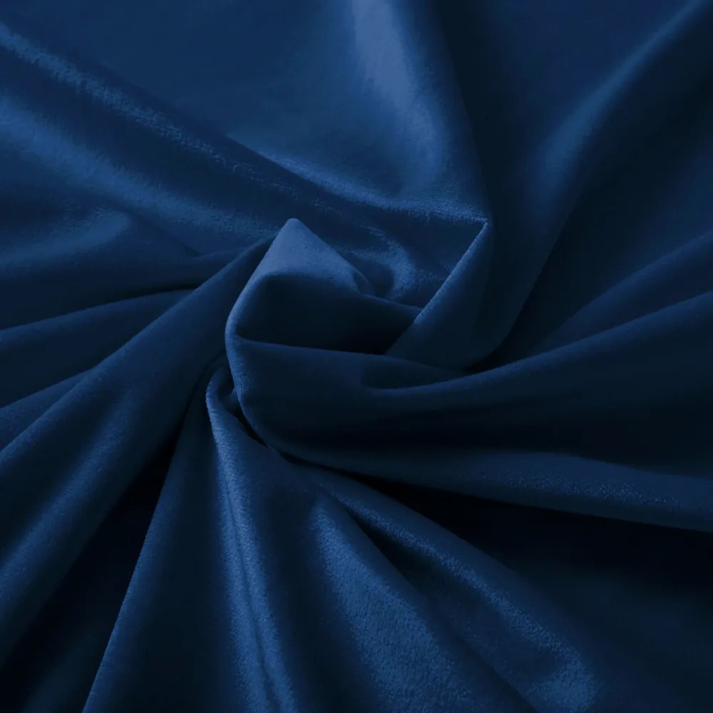 Biante Sametový kulatý ubrus Velvet Premium SVP-036 Námořnická modrá Ø 110 cm