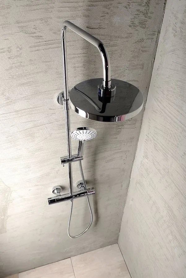 Aqualine Aqualine, LIGA sprchový sloup s termostatickou baterií, chrom, SL533