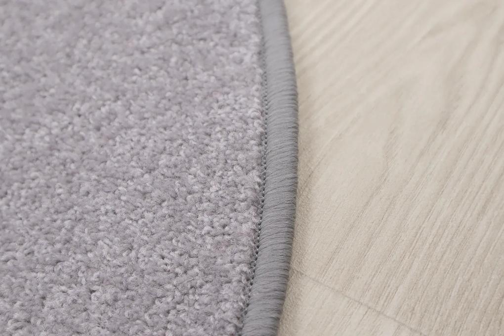 Vopi koberce Kusový koberec Eton šedý 73 kruh - 120x120 (průměr) kruh cm