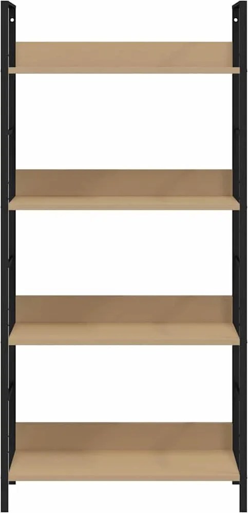 Knihovna se 4 policemi dub 60x27,6x124,5 cm kompozitní dřevo 288223