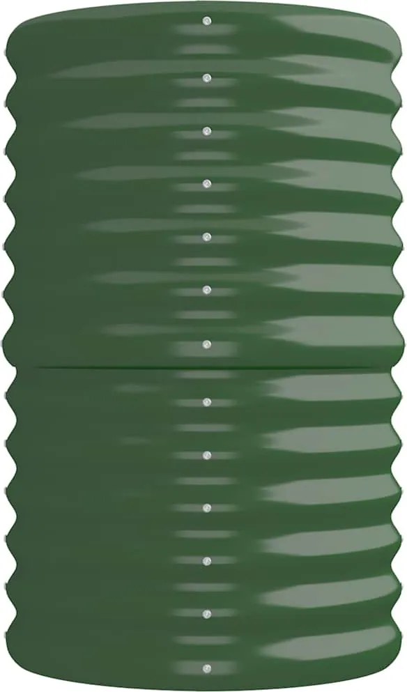 Vyvýšený záhon pozinkovaná ocel 224x40x68 cm zelený 318898