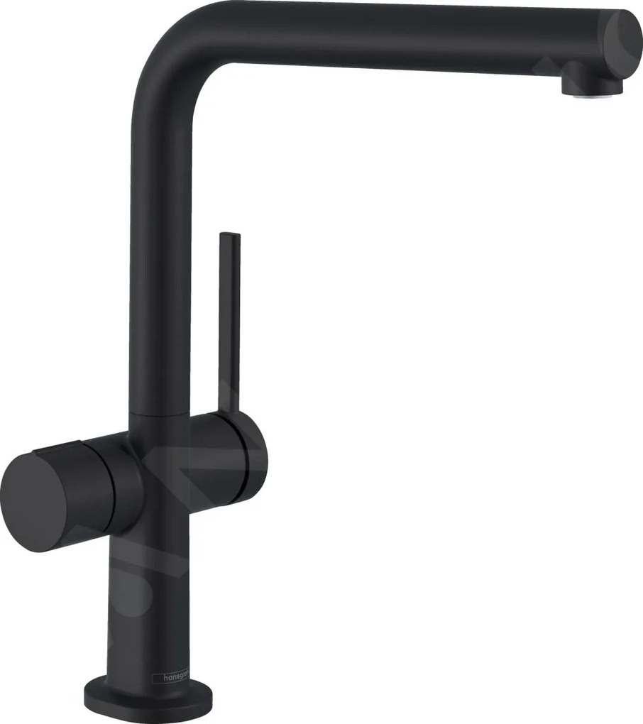 Hansgrohe M54, dřezová baterie Talis 270, s uzavíracím ventilem na spotřebič, matná černá, HAN-72827670