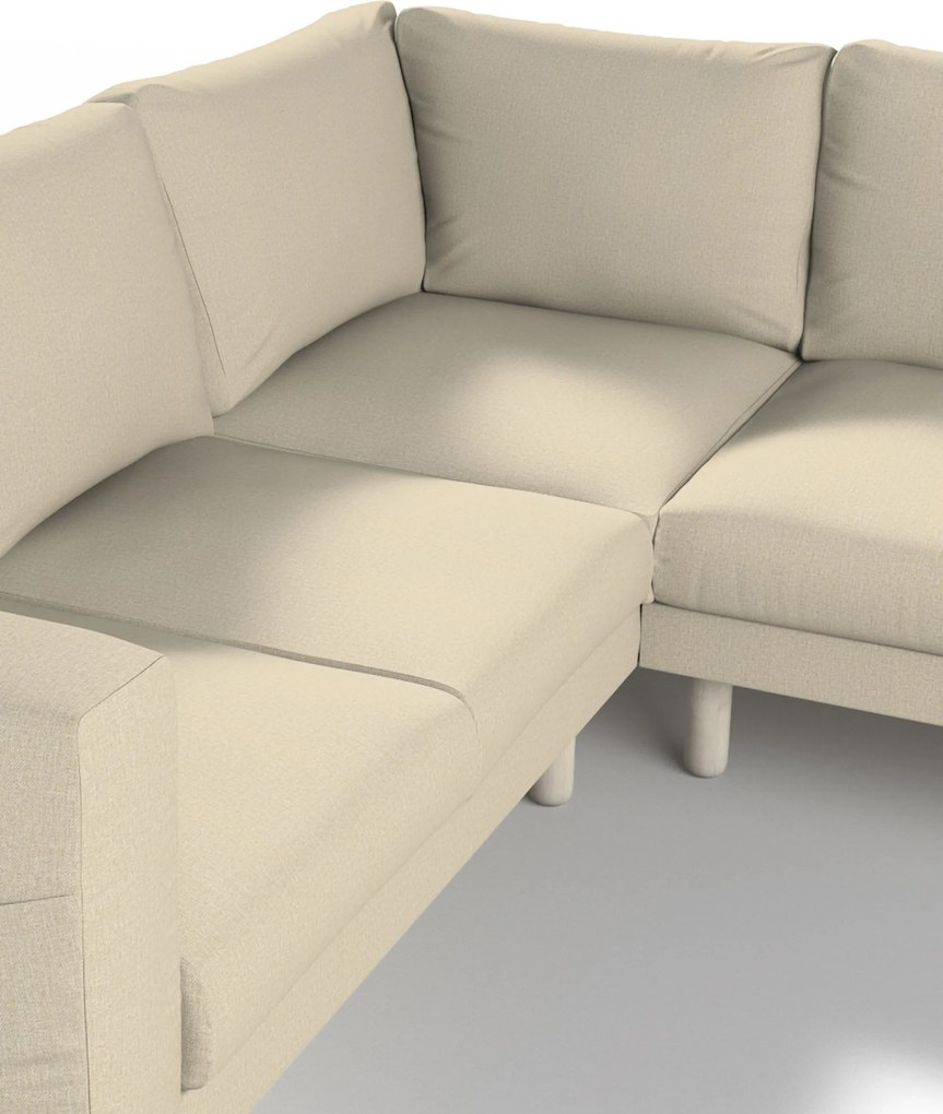 Potah na pohovku IKEA Norsborg rohová 4-místná barva béžová látka pletený vzor