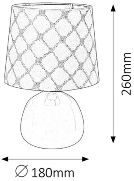Rabalux 4379 - Stolní lampa ELLIE E14/40W bílá