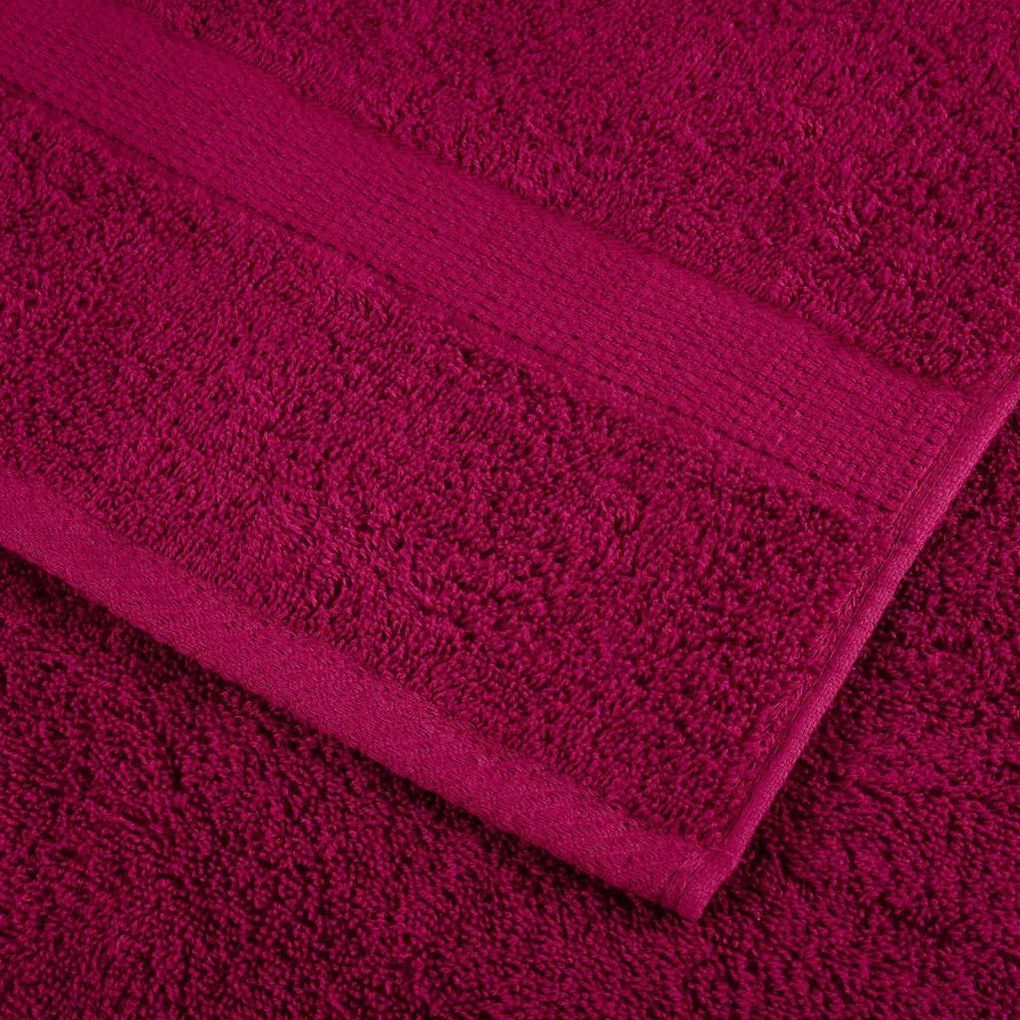 Prémiové saunové osušky SOLUND 4 ks bordó 80x200 cm 600 g/m² 137219