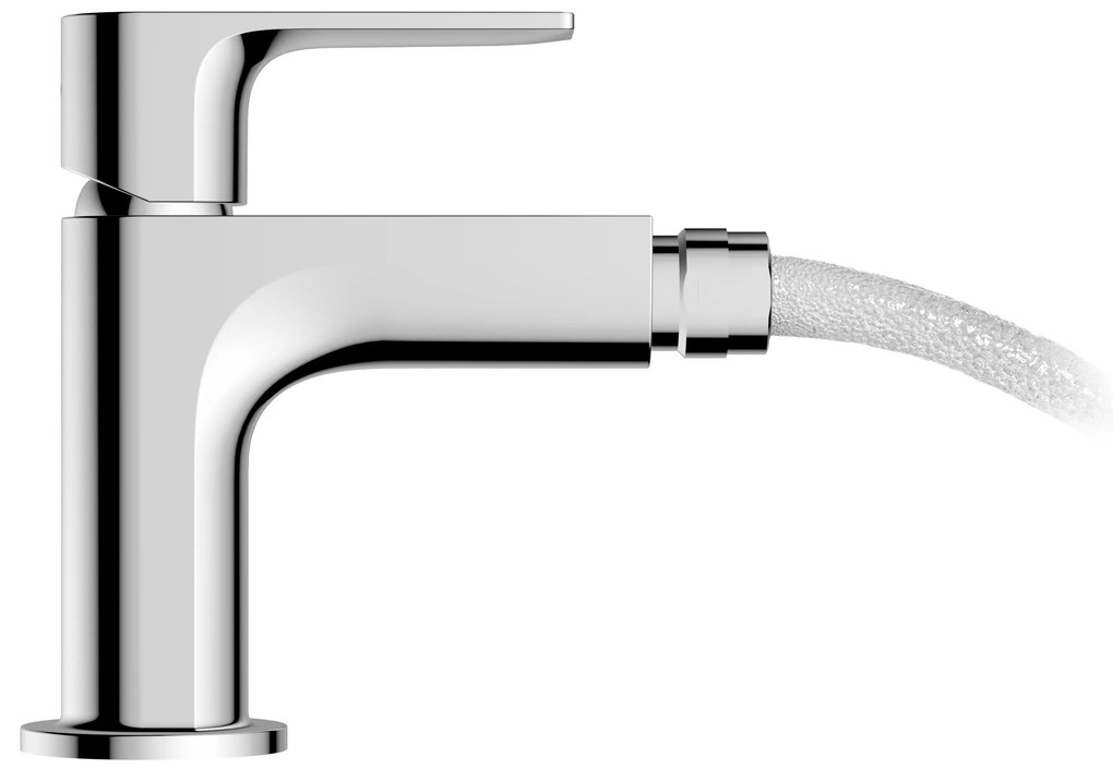 Hansgrohe Rebris E, páková bidetová baterie s odtokovou soupravou s táhlem, chromová, HAN-72211000