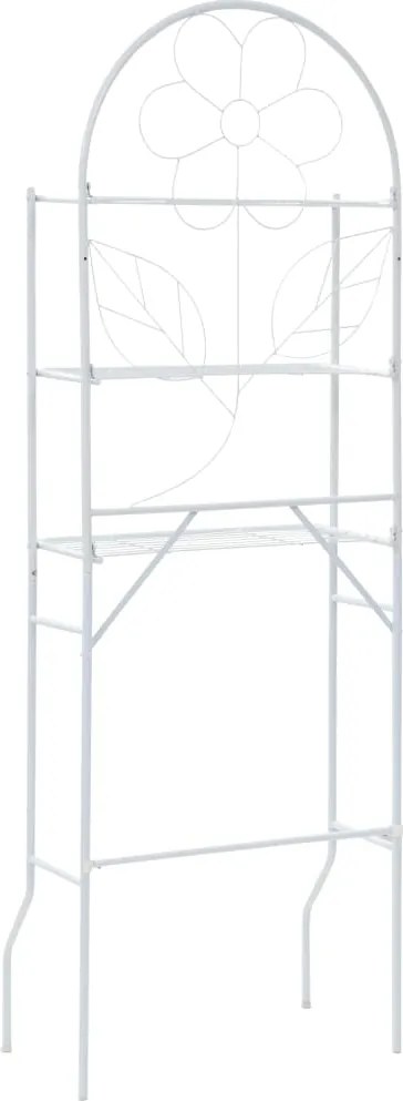 Regál do koupelny bílý 60 x 33 x 174 cm 246723
