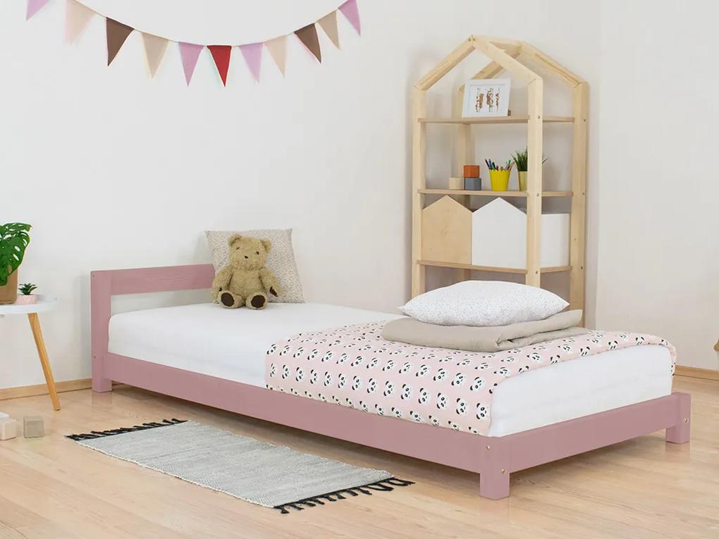 Benlemi Dětská jednolůžková postel s čelem DREAMY Zvolte barvu: Světle modrá, Zvolte rozměr: 140x200 cm
