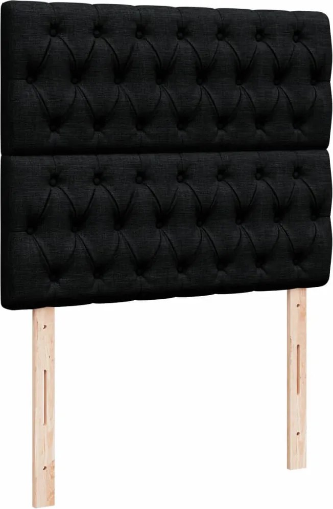 Box spring postel s matrací černá 120x190 cm textil 3291228