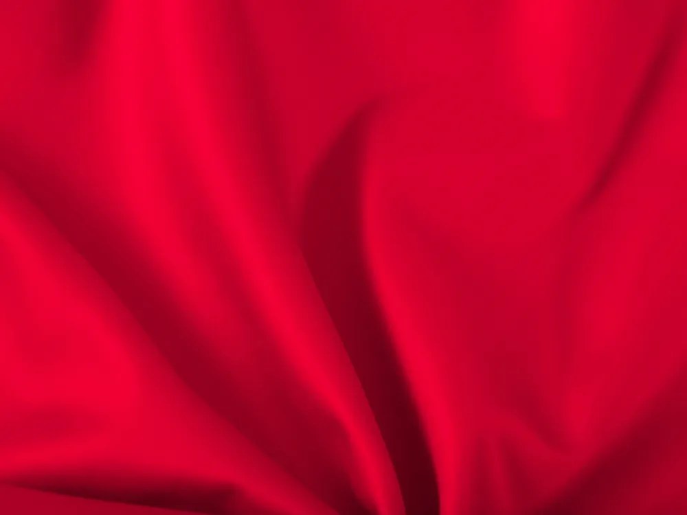 Biante Oválný bavlněný saténový ubrus ST-010 Sytě červený 120x180 cm