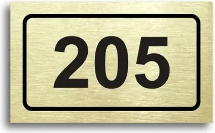 ACCEPT Číslo na dveře - typ 01 (50x30mm) - bílá tabulka - barevný tisk